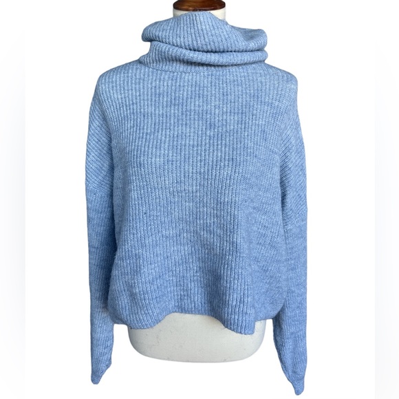 sun + moon | Sweaters | Sun Moon Baby Blue Sweater Xl | Poshmark